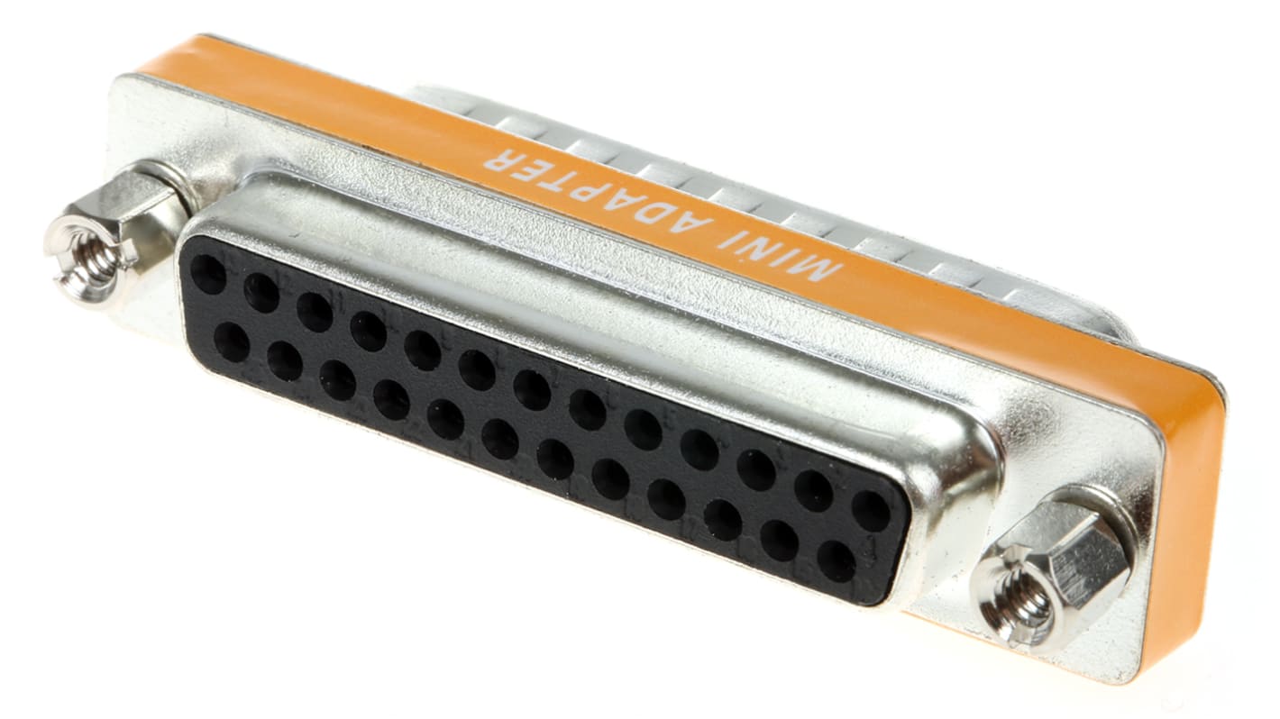 RS PRO D Sub Adapter Male 25 Way D-Sub to Female 25 Way D-Sub | RS