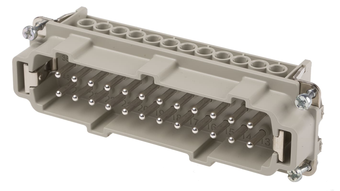 10196000+10204000 | EPIC Heavy Duty Power Connector Insert, 16A, Male ...