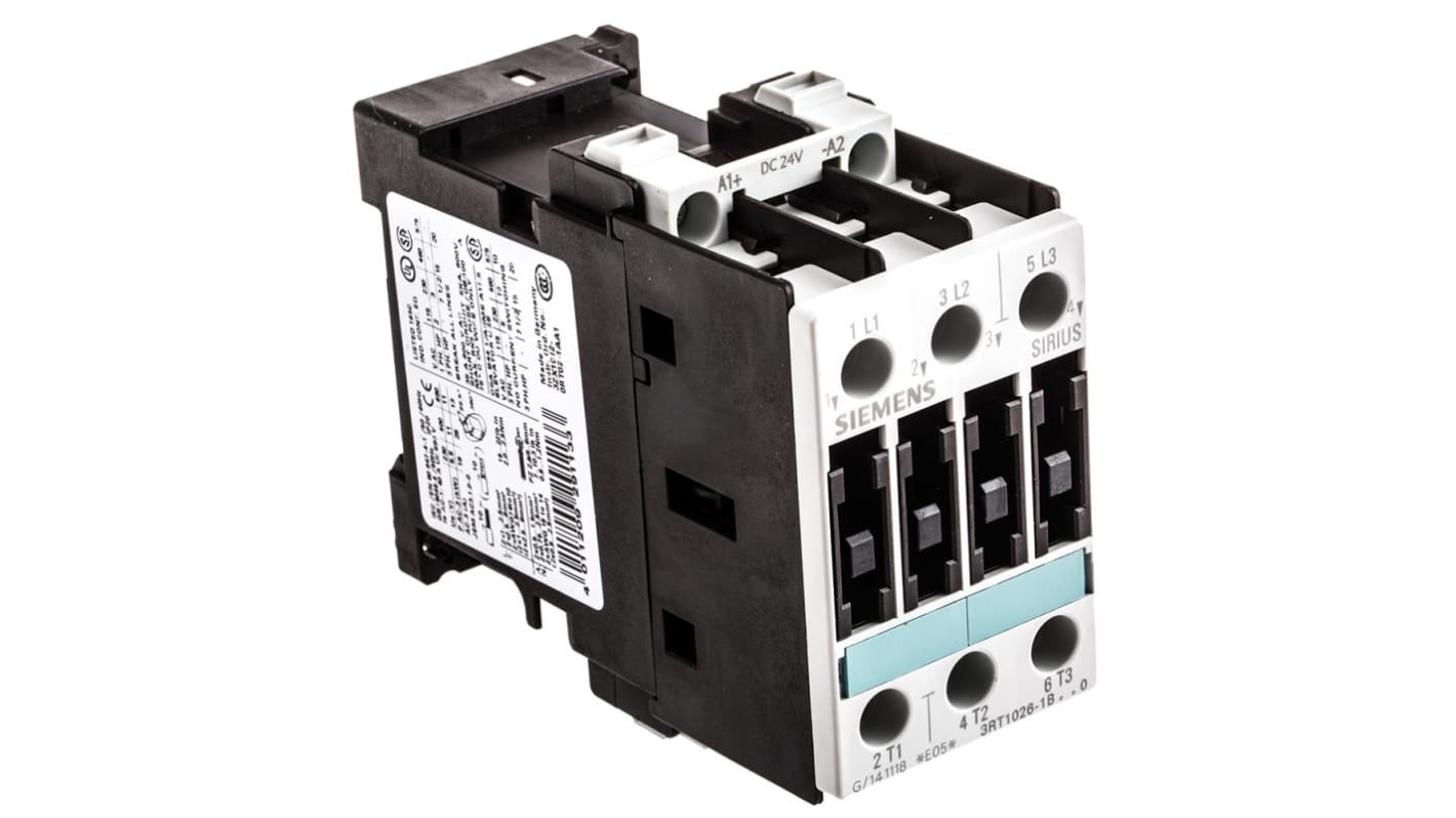 3RT1026-1BB40 | Contactor Siemens SIRIUS Classic 3RT1 de 3 polos, 3 NA ...