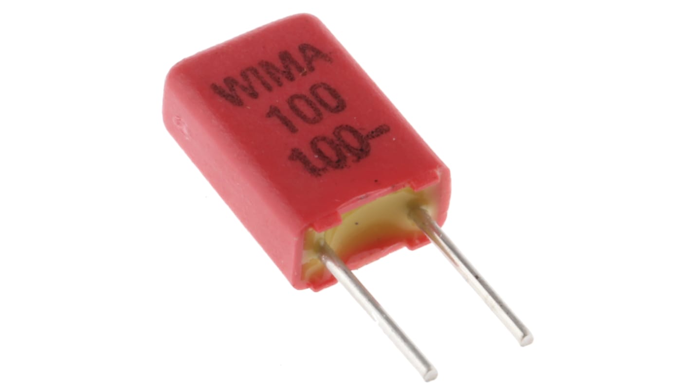 FKP02/100/100/5 | WIMA FKP2 Polypropylene Film Capacitor, 63 V ac, 100 ...