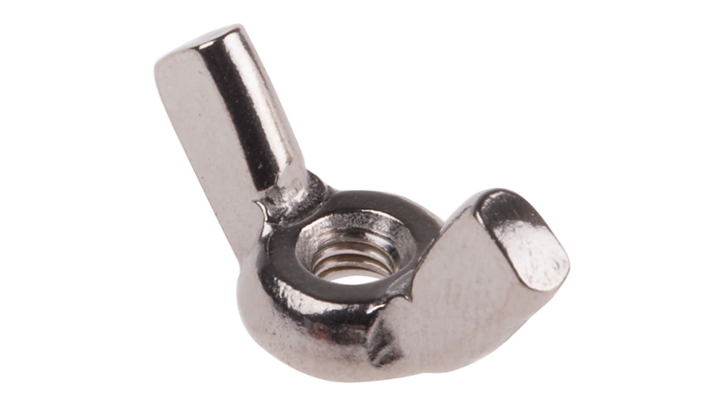 18mm Plain Stainless Steel Wingnut, M3, A4 316 | RS