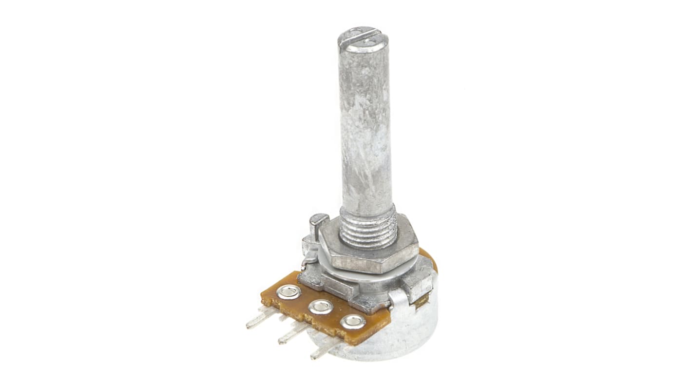 Alps Alpine 50kΩ Rotary Carbon Film Potentiometer, Panel Mount (Through ...