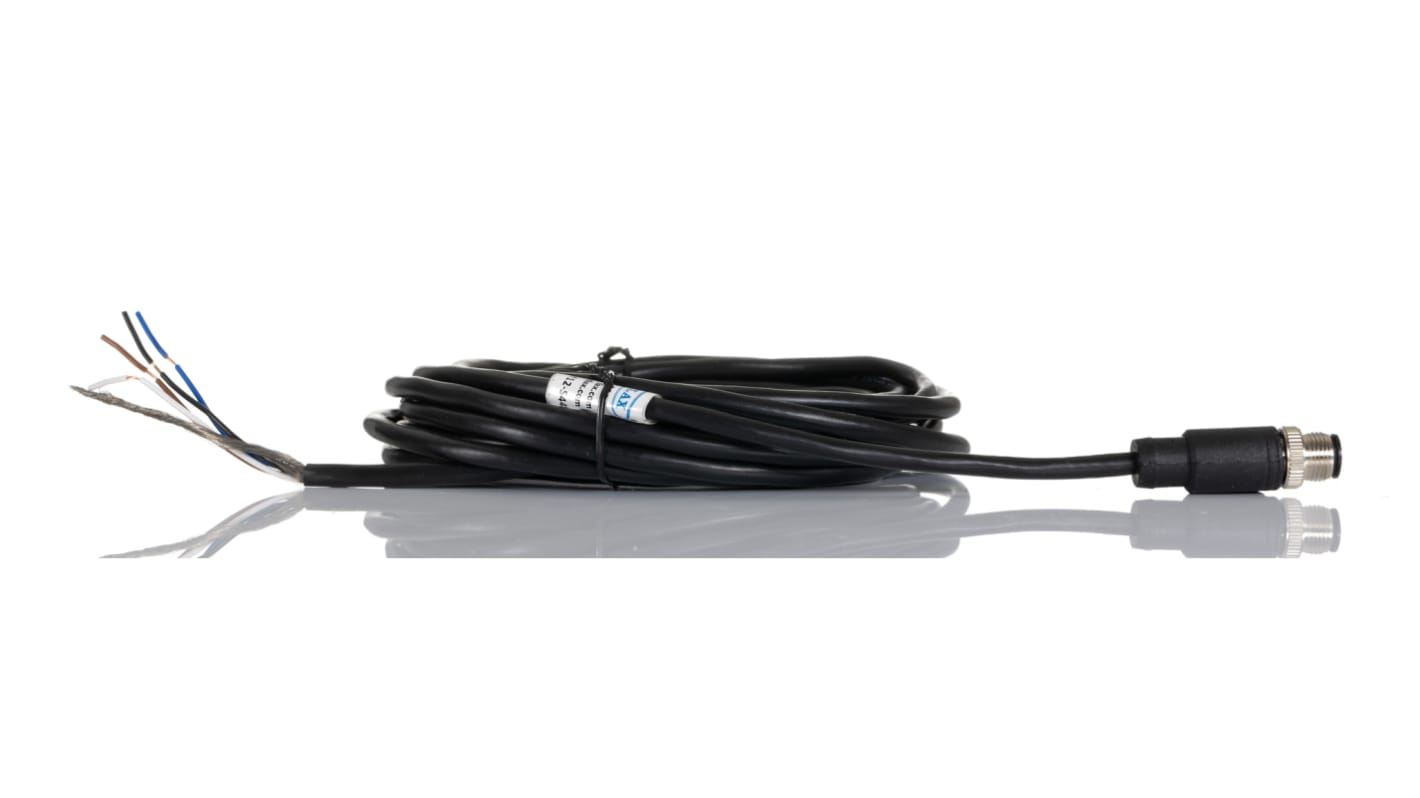 RS PRO Straight Male M12 to Unterminated Sensor Actuator Cable, 10m | RS