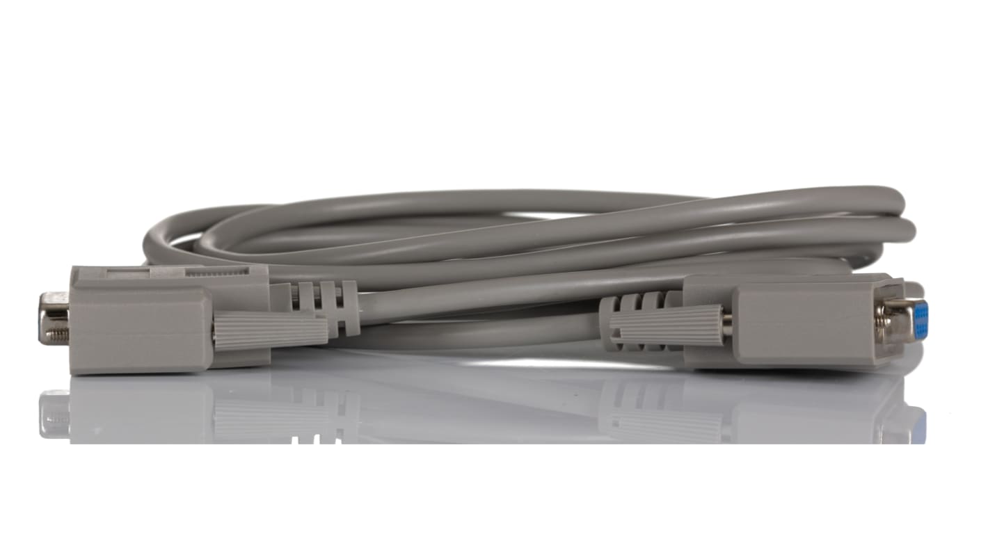 RS PRO Female 9 Pin D-sub to Female 9 Pin D-sub Serial Cable, 2m | RS