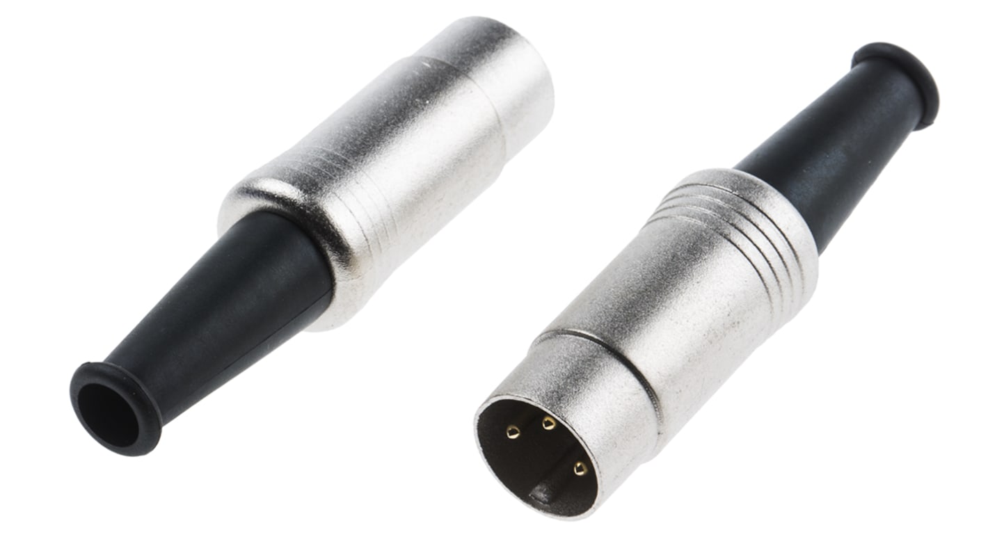RS PRO 3 Pole Din Plug, Male, Cable Mount | RS