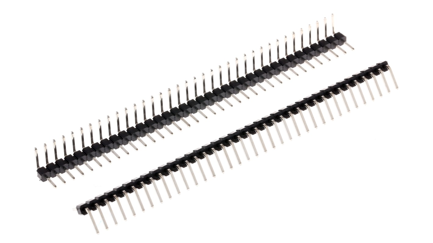 RS PRO Right Angle Through Hole Pin Header, 36 Contact(s), 2.54mm Pitch ...