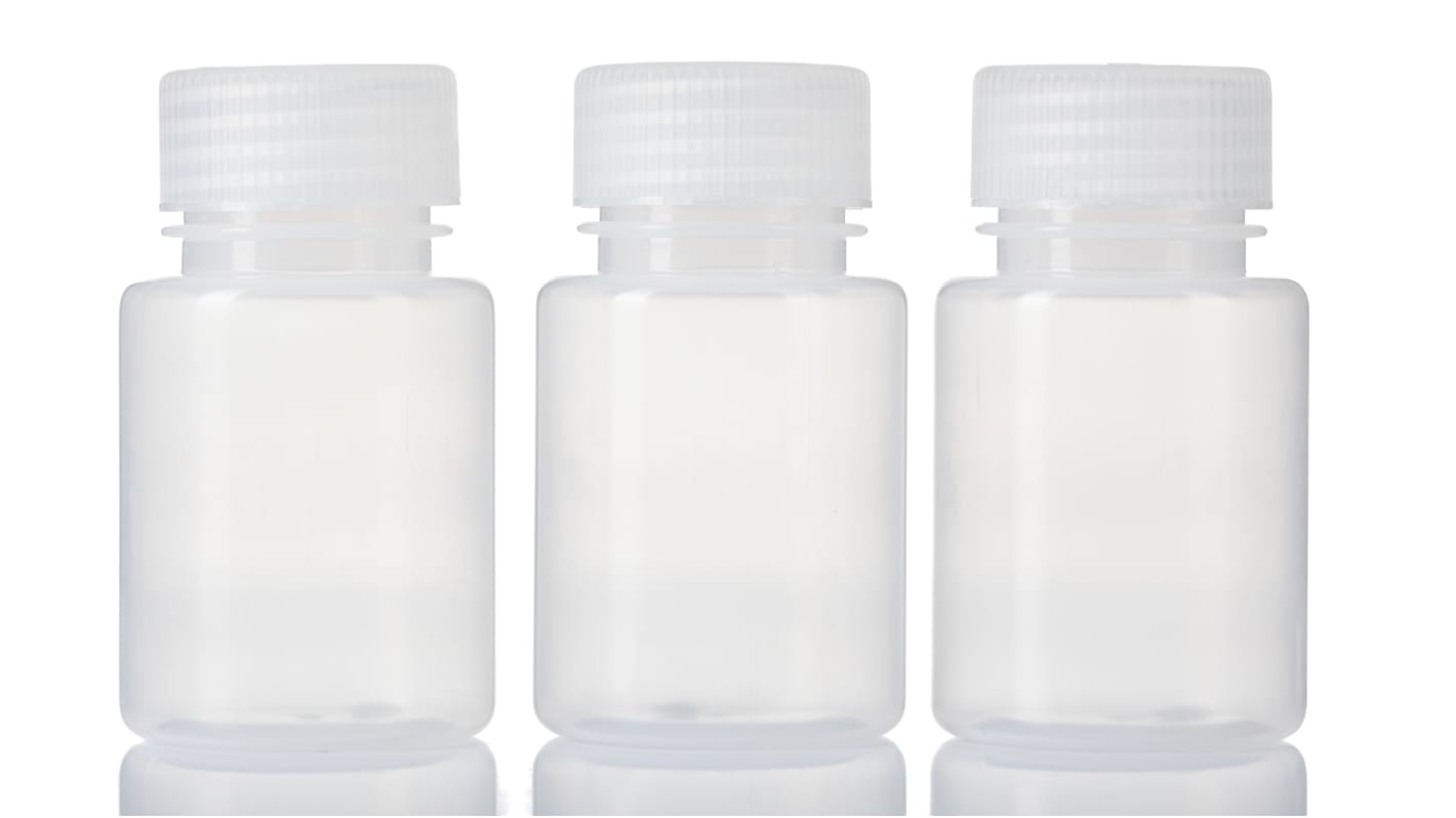 RS PRO 100ml HDPE Wide Neck Storage Bottle | RS