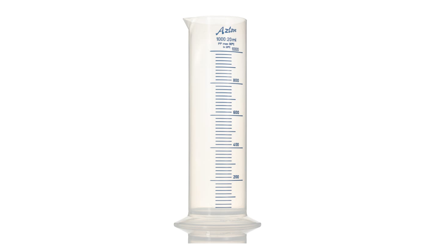 RS PRO PP Measuring Cylinder, 1000ml | RS