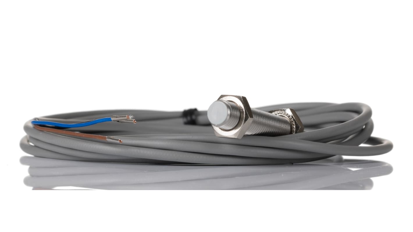 RS PRO Inductive Barrel-Style Proximity Sensor, M8 x 1, 2 mm Detection ...