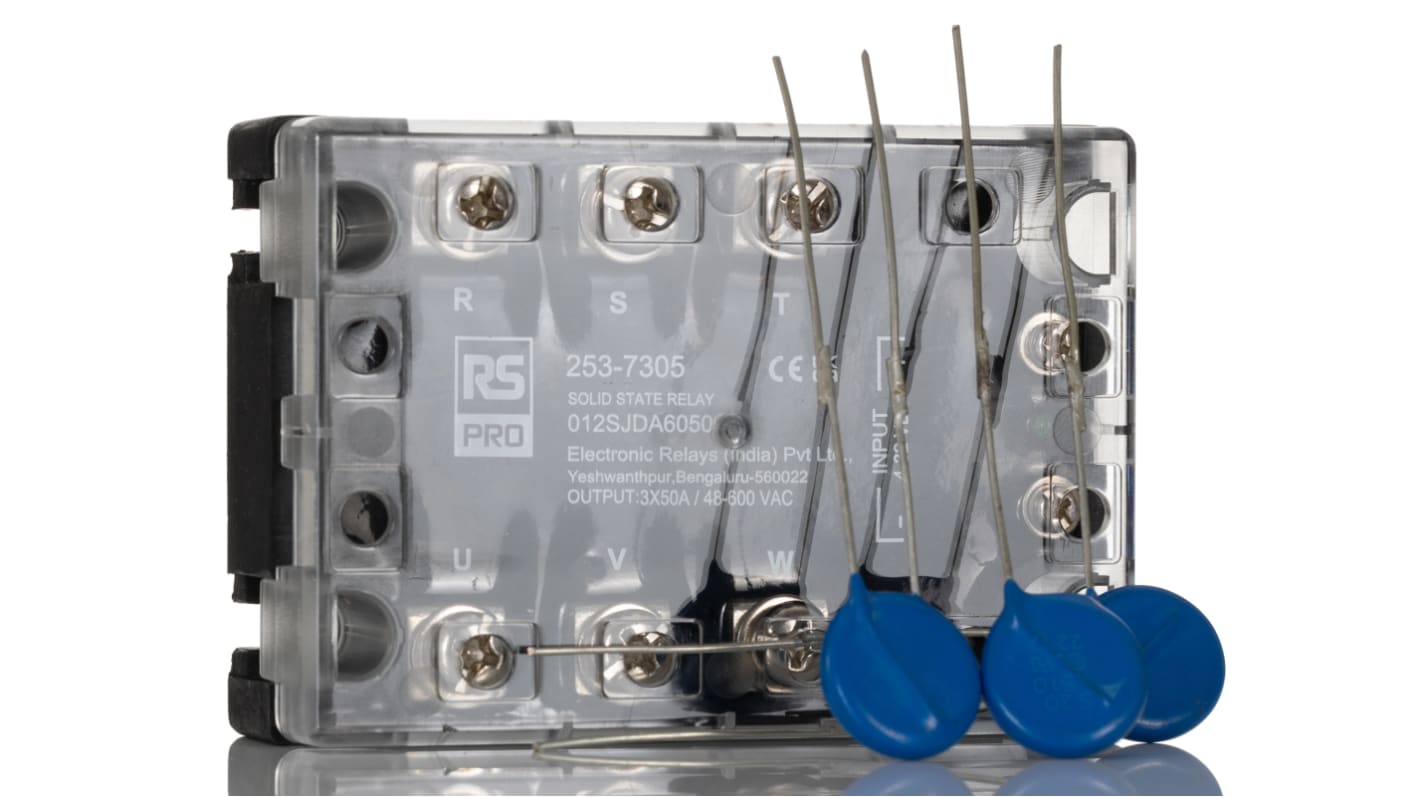 RS PRO Solid State Relay, 50 Amps Load, Panel Mount, Surface Mount, 600 ...
