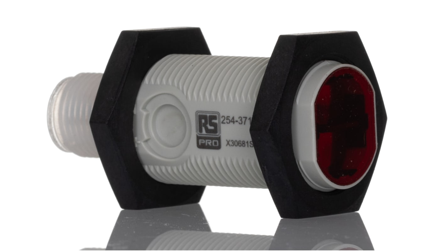RS PRO background Suppression Photoelectric Sensor, Barrel Sensor, 0.1 ...