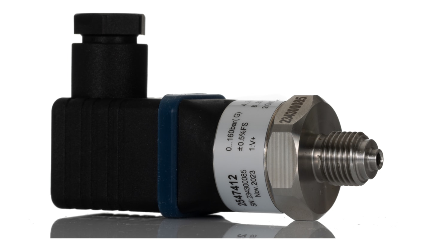 RS PRO Pressure Sensor, 0bar Min, 160bar Max, Gauge Reading | RS