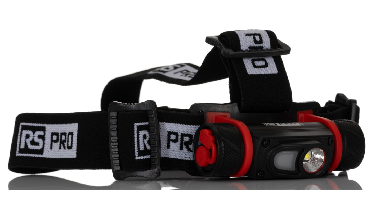 RS PRO LED Head Torch 800 lm, 100 m Range | RS