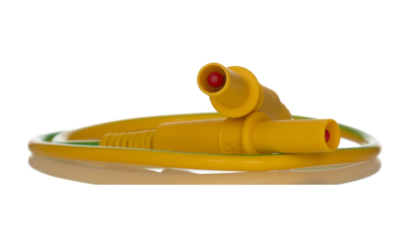 RS PRO Test Leads, 10A, 1000V, Green/Yellow, 500mm Lead Length | RS