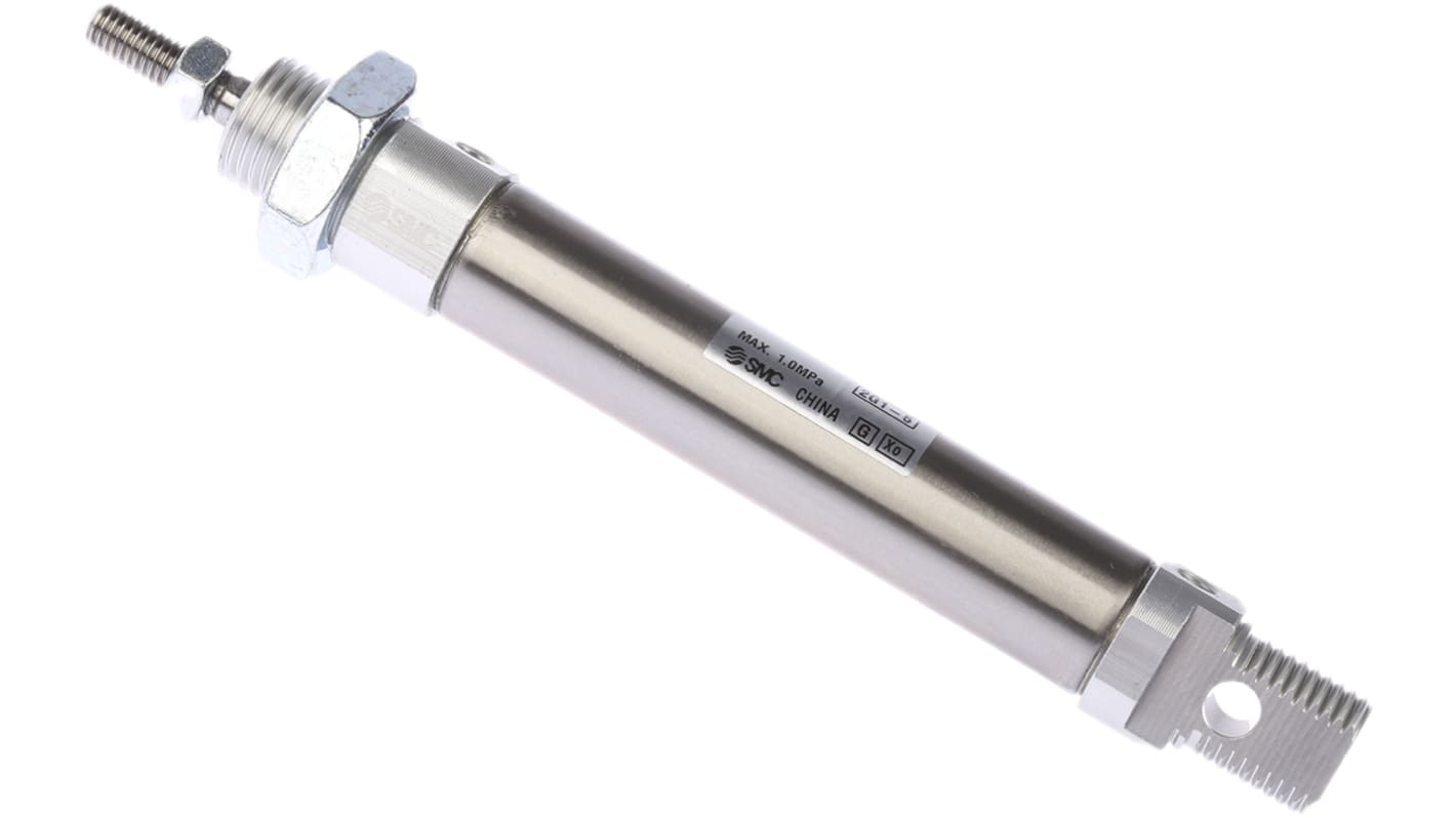 CD85N16-50-B | SMC Pneumatic Piston Rod Cylinder - 16mm Bore, 50mm Stroke, C85 Series, Double ...