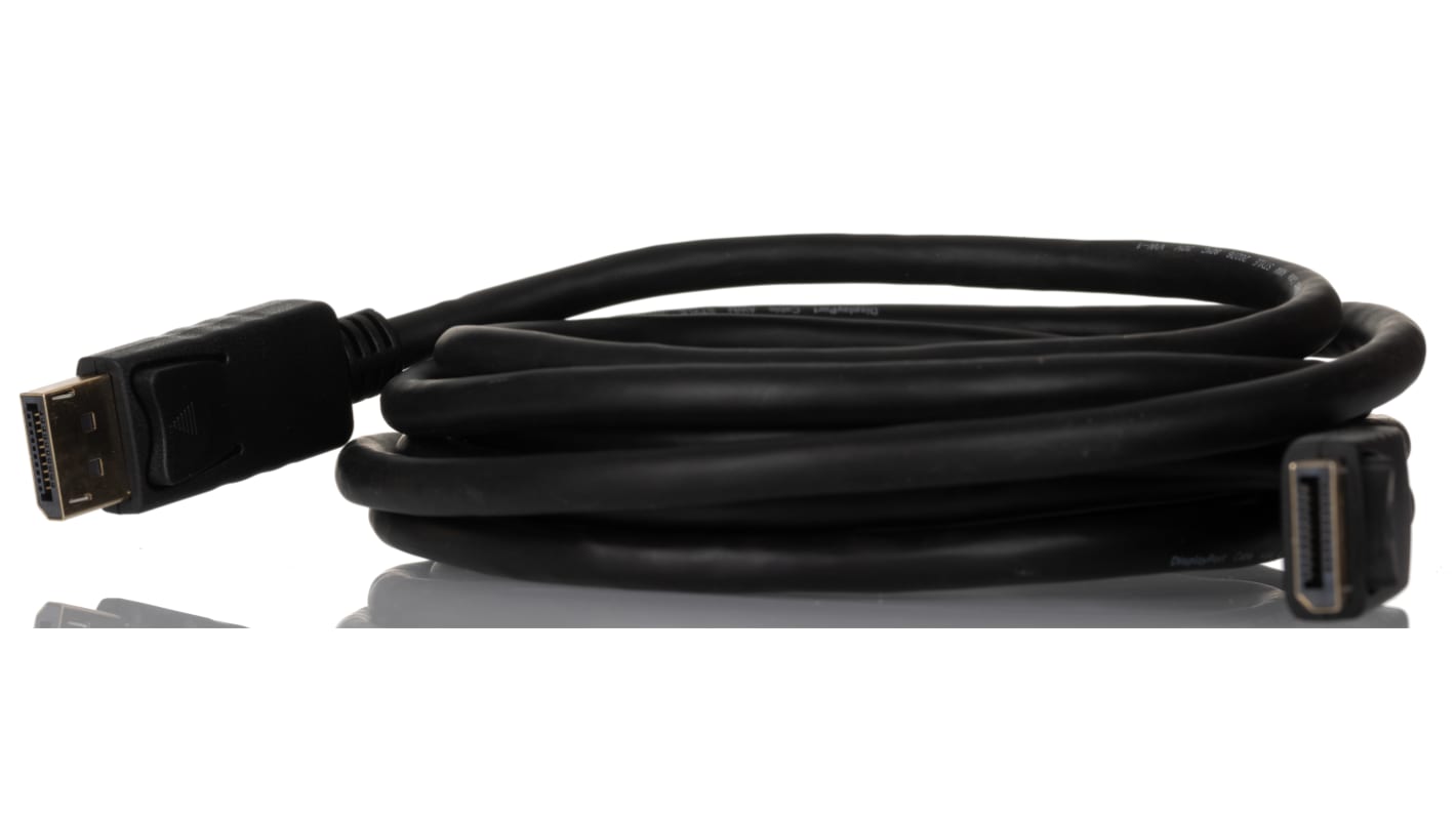 RS PRO Male DisplayPort to Male DisplayPort, PVC Cable, 4K @ 60Hz, 3m | RS