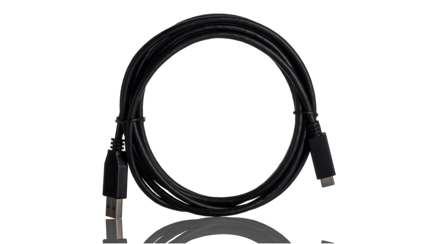 RS PRO USB 3.1 Cable, Male USB C to Male USB A Cable, 2m | RS
