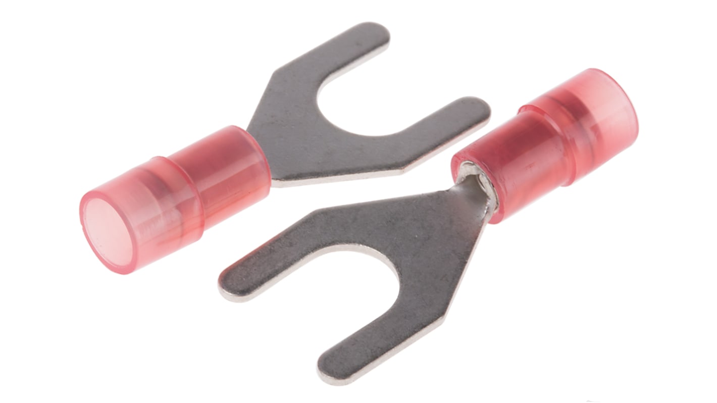 RS PRO Insulated Crimp Spade Connector, 0.5mm² to 1.5mm², 22AWG to ...