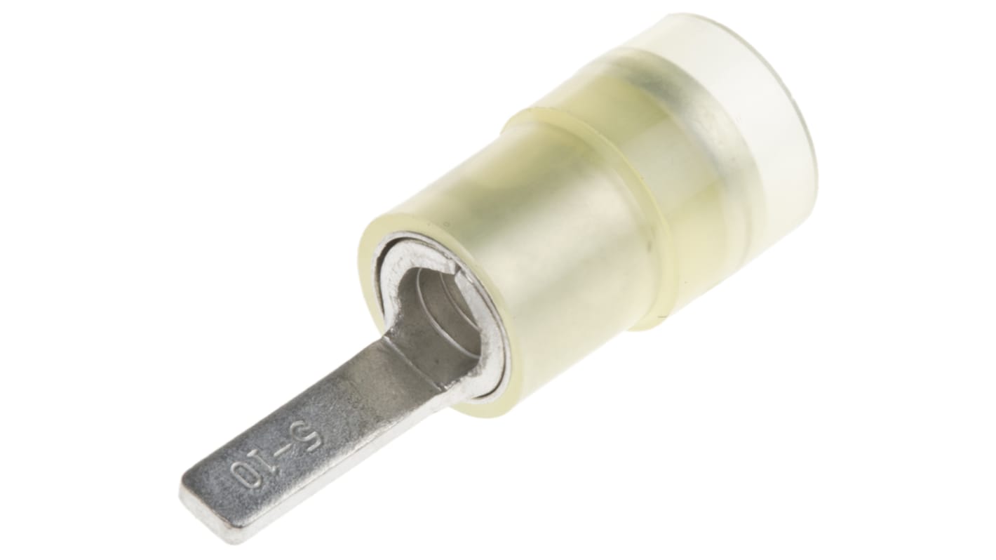 RS PRO Insulated Crimp Blade Terminal 10mm Blade Length, 4mm² to 6mm² ...