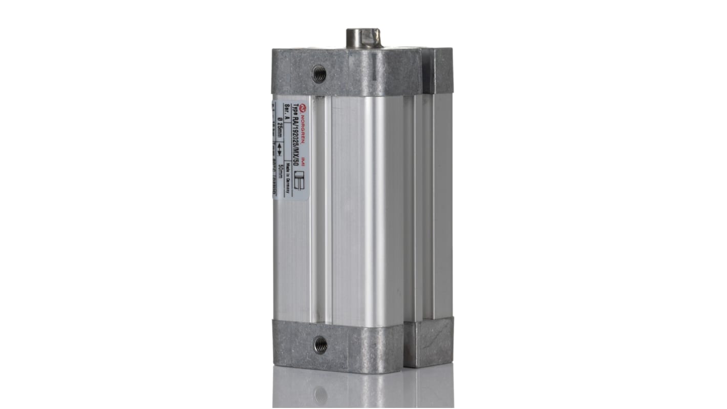 Norgren Pneumatic Compact Cylinder - RA/192025/MX/50, 25mm Bore, 50mm ...