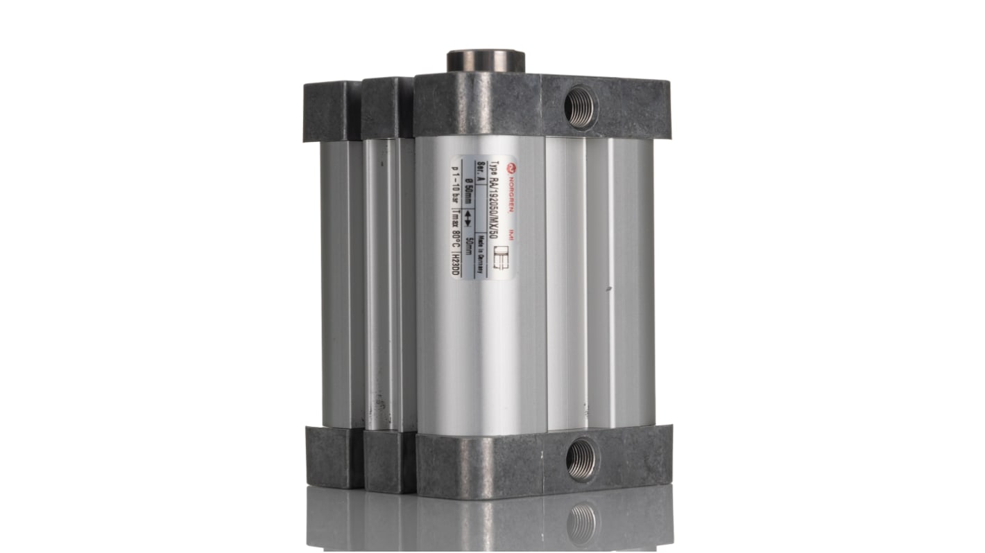Norgren Pneumatic Compact Cylinder - RA/192050/MX/50, 50mm Bore, 50mm ...