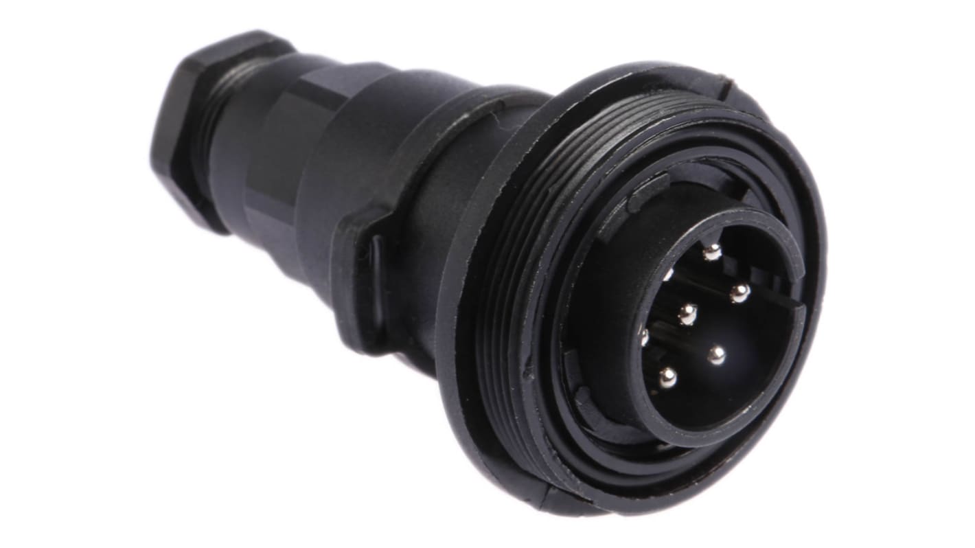 PX0746/P | Bulgin Circular Connector, 7 Contacts, In-line, Plug, Male ...