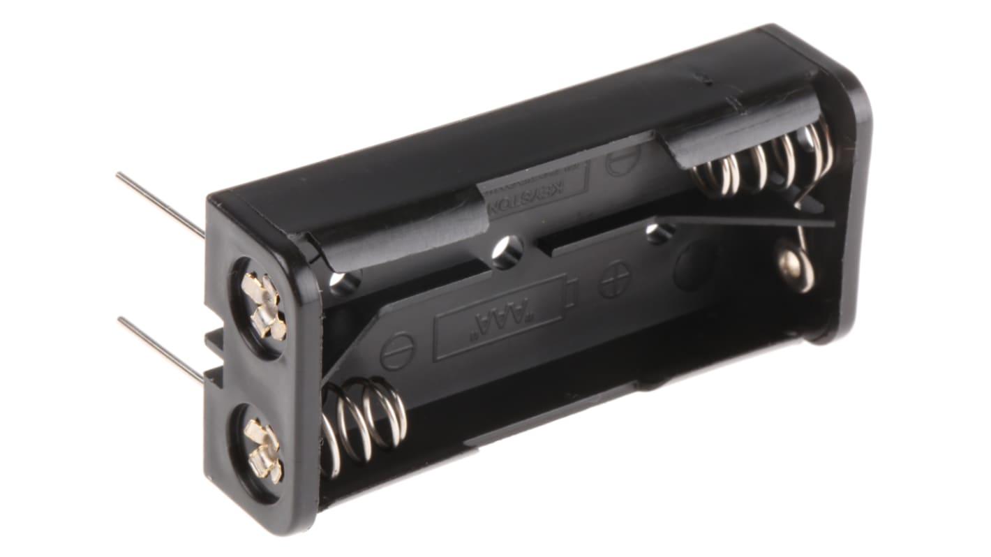 2468 | Keystone AAA Battery Holder, Coil Spring Contact | RS