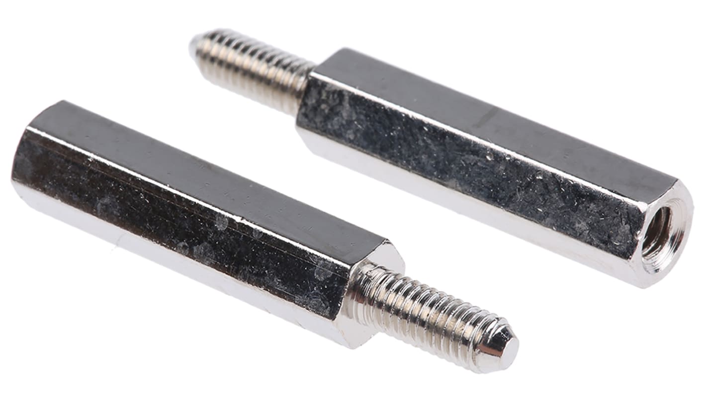 HTSB-M3-20-5-2 | Essentra Standoff, M3 Thread, 20mm Body, Brass, Male/Female | RS