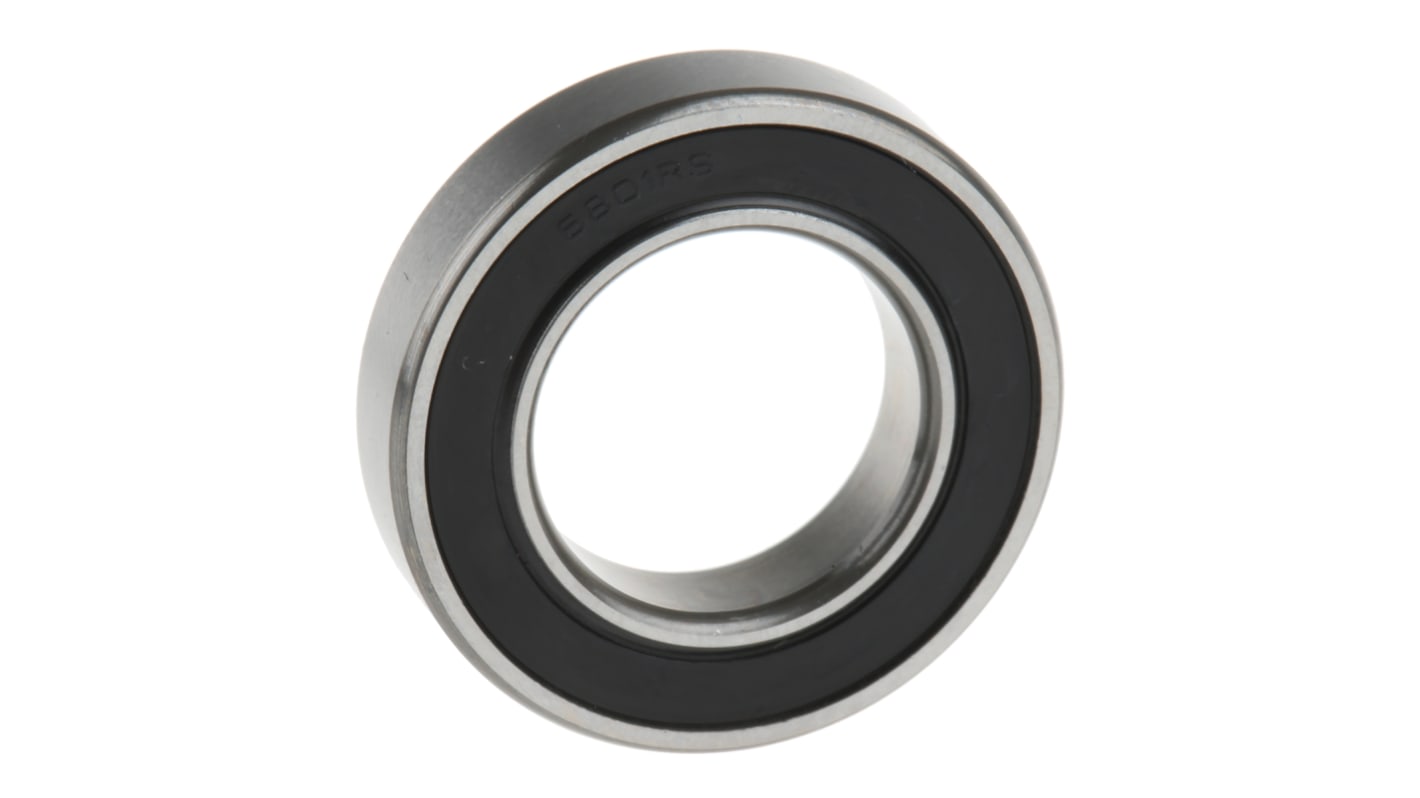 SKF 61801-2RS1 Single Row Deep Groove Ball Bearing- Both Sides Sealed ...