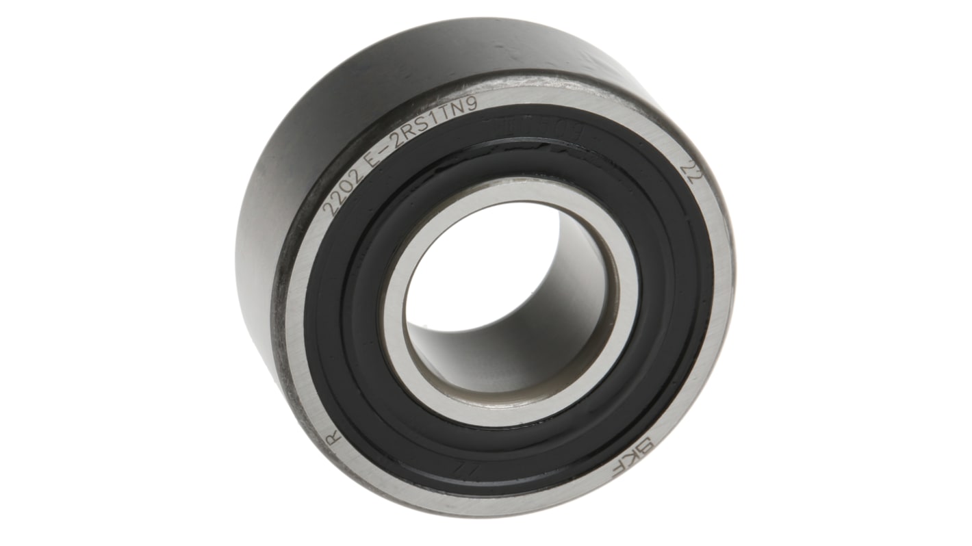 SKF 2202 E-2RS1TN9 Self Aligning Ball Bearing- Both Sides Sealed 15mm I ...