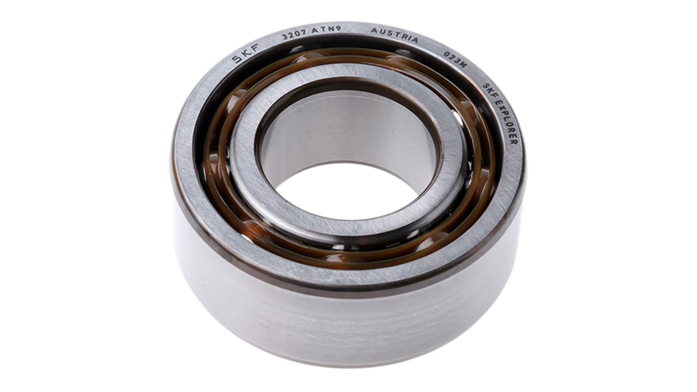 SKF 3207 ATN9 Double Row Angular Contact Ball Bearing- Open Type 35mm I ...