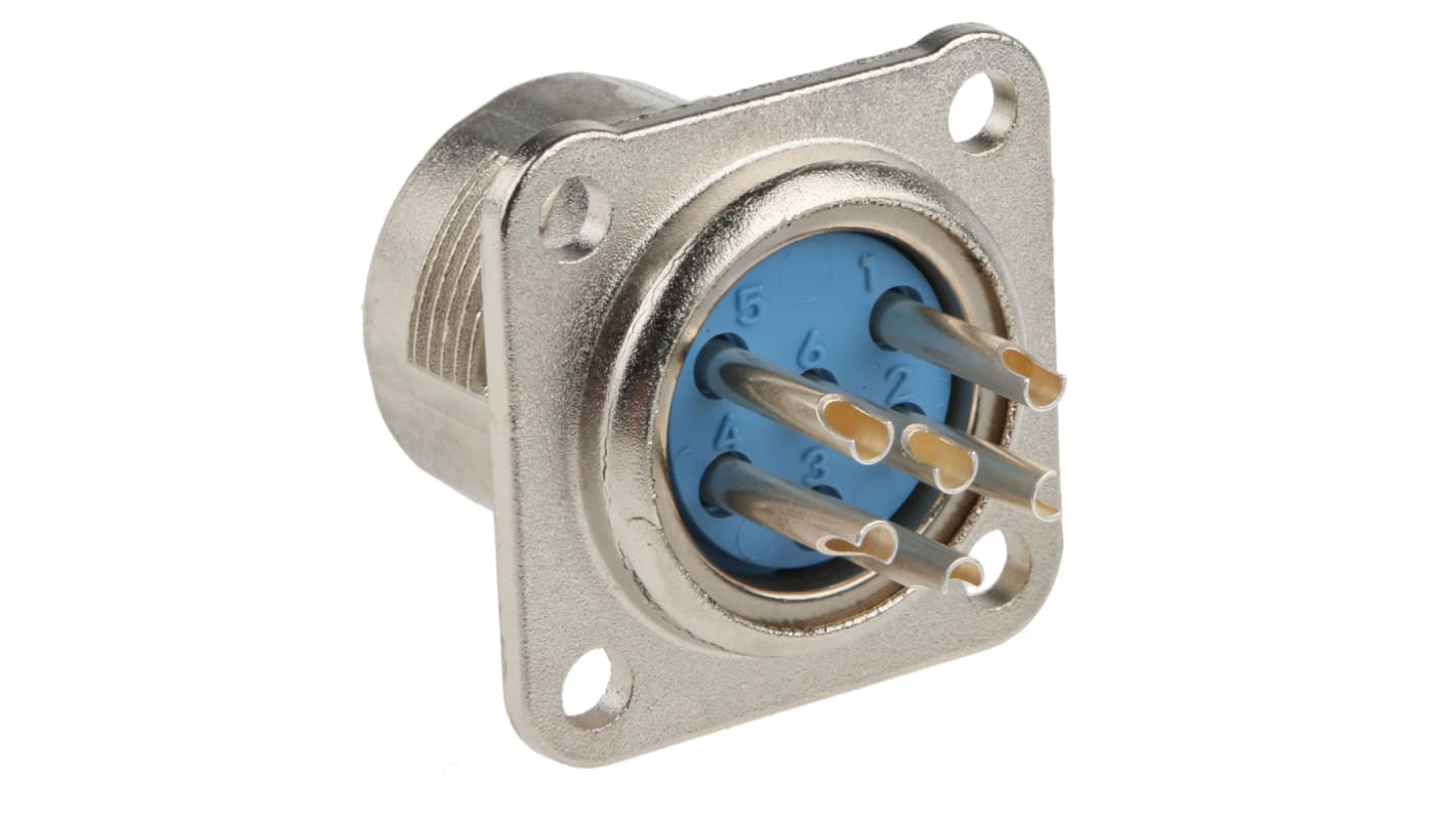 5366 060 06 | Jaeger Circular Connector, 6 Contacts, Panel Mount ...