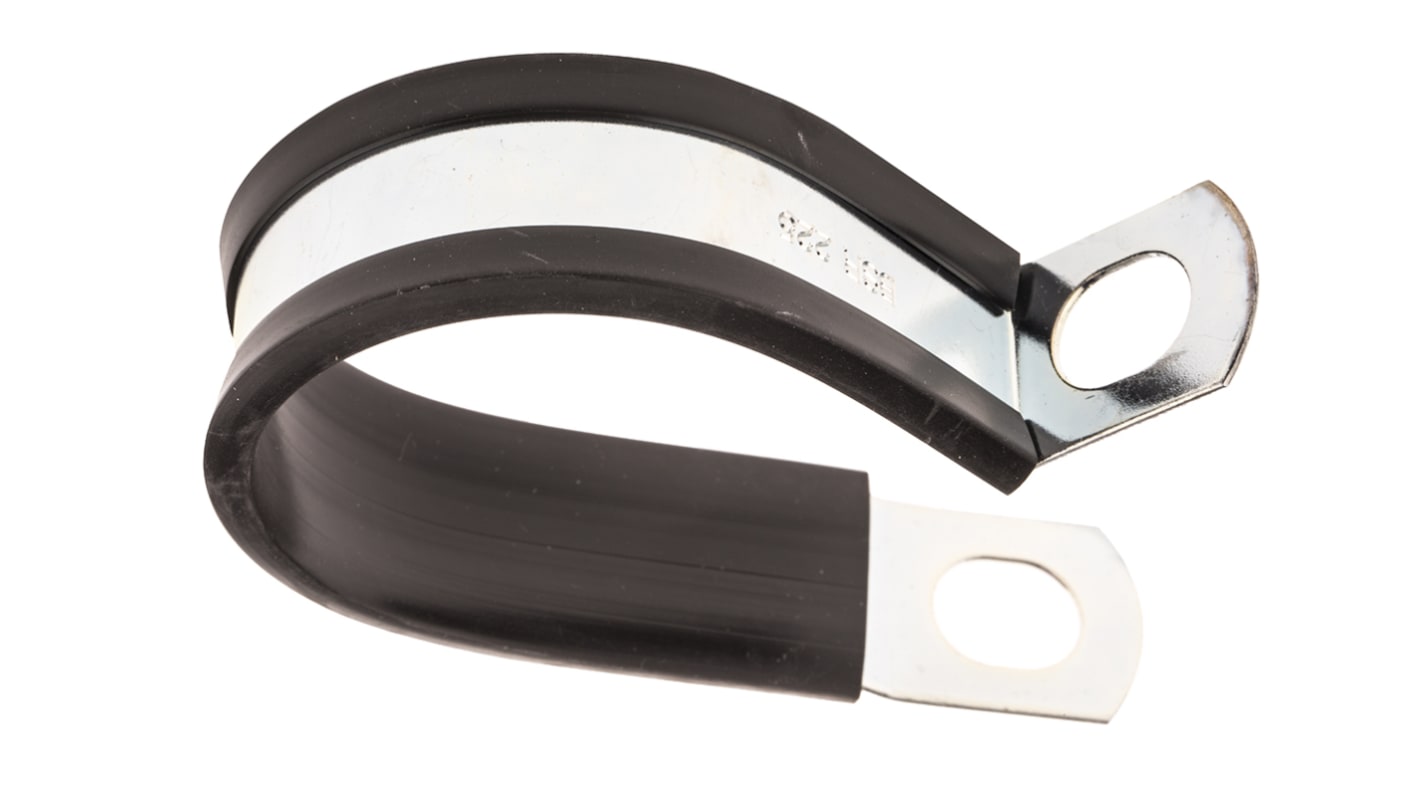 RS PRO Black Plated Steel P Clamp, 50mm Max. Bundle | RS