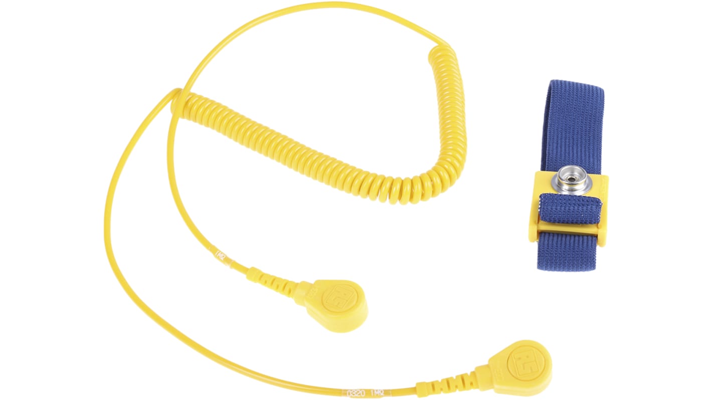 RS PRO ESD Grounding Wrist Strap & Cord Set With 10 mm Socket, 10 mm ...