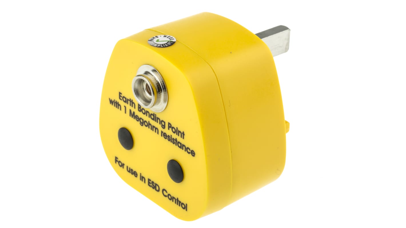 RS PRO ESD Earth Bonding Plug With 10 mm Stud | RS