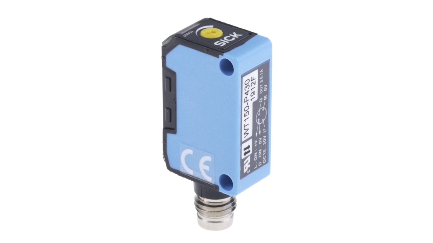 WT150-P430 | Sick Diffuse Photoelectric Sensor, Block Sensor, 10 mm → ...