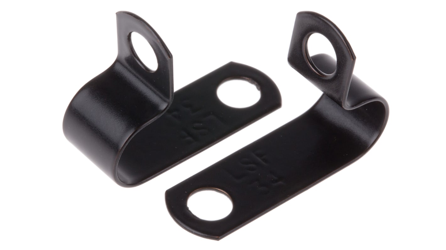 RS PRO Black Copper Cable Clip, 9mm Max. Bundle | RS