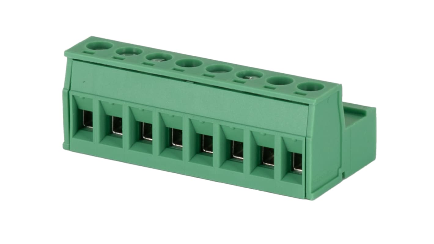 1786239 | Phoenix Contact 5.08mm Pitch 8 Way Pluggable Terminal Block ...