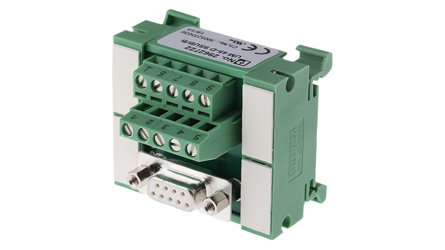 2962722 | Phoenix Contact 9-Contact Female Interface Module, D-sub ...