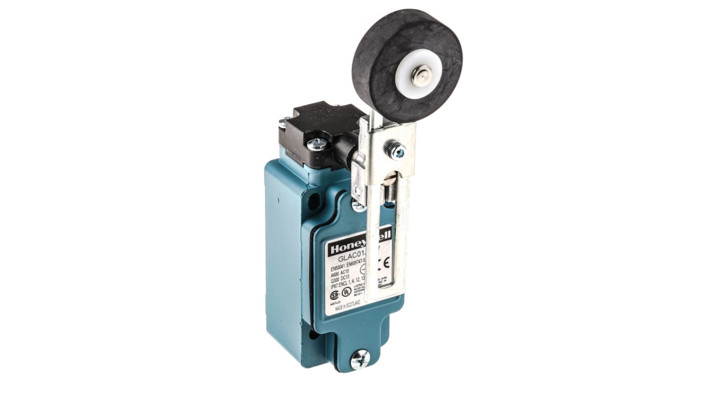 GLAC01A2W | Honeywell GLA Series Adjustable Roller Lever Limit Switch, NO/NC, IP67, SPDT, Die ...