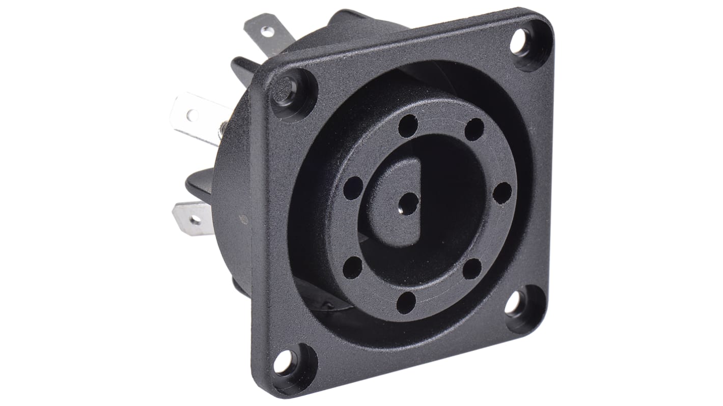 PX0957/S | Bulgin Power Connector Panel Mount Socket, 8, Solder ...
