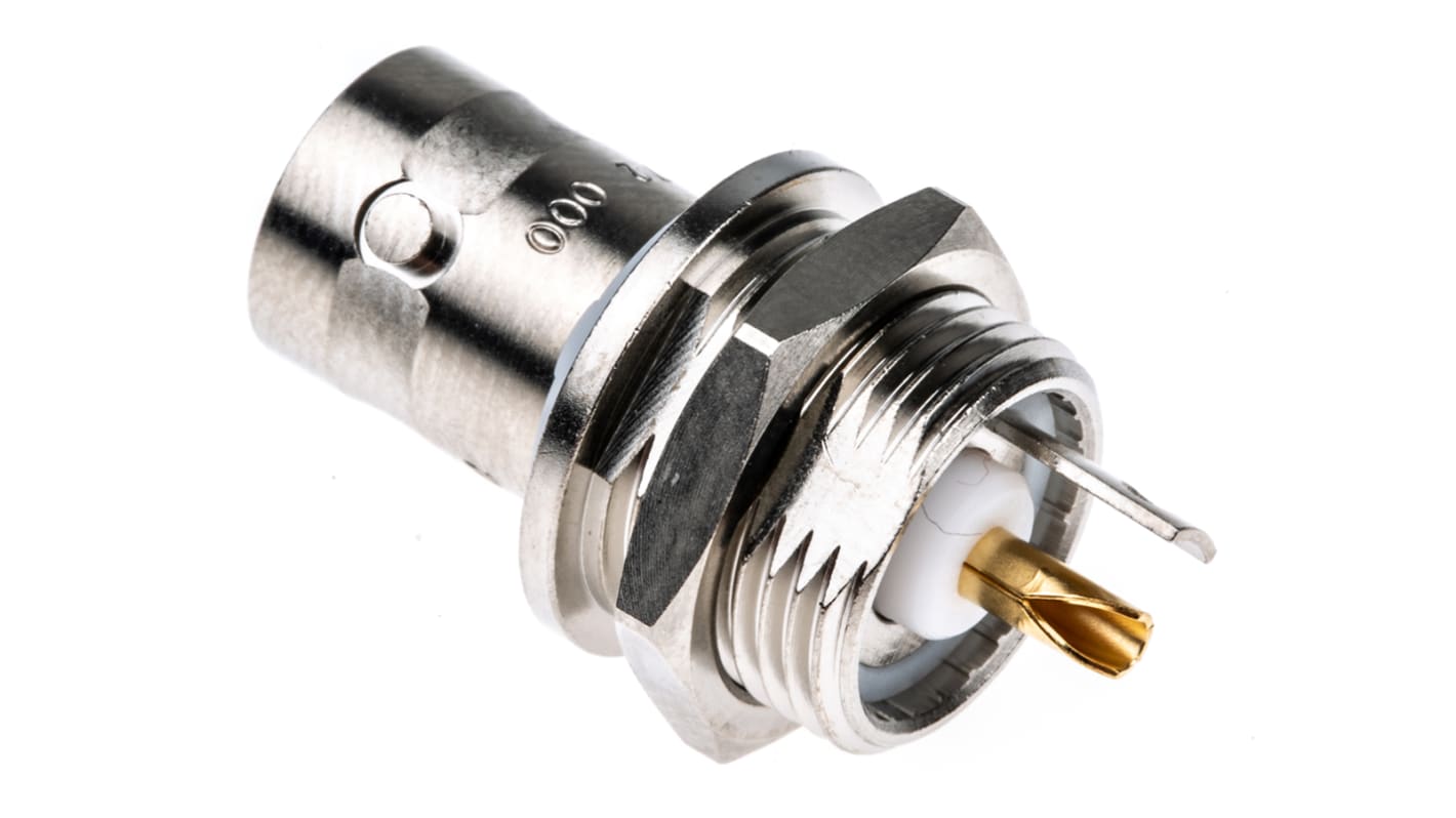 R141572000W | Radiall BNC Series, jack Panel Mount BNC Connector, 50Ω ...