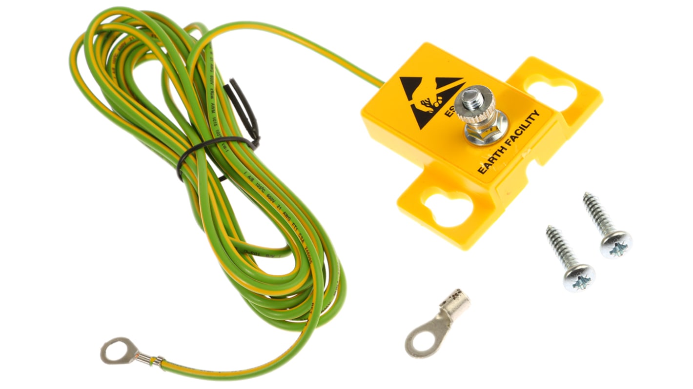 RS PRO ESD Earth Bonding Bracket With Grounding Post x 1 | RS