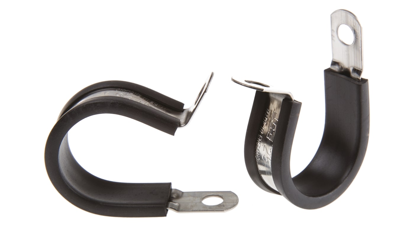 PCSR25RS | JCS 25mm Black, Stainless Steel P Clip | RS