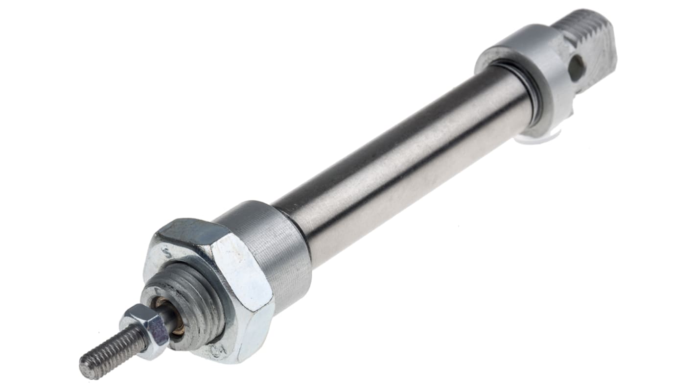 RS PRO Pneumatic Piston Rod Cylinder - 10mm Bore, 25mm Stroke, ISO 6432 ...
