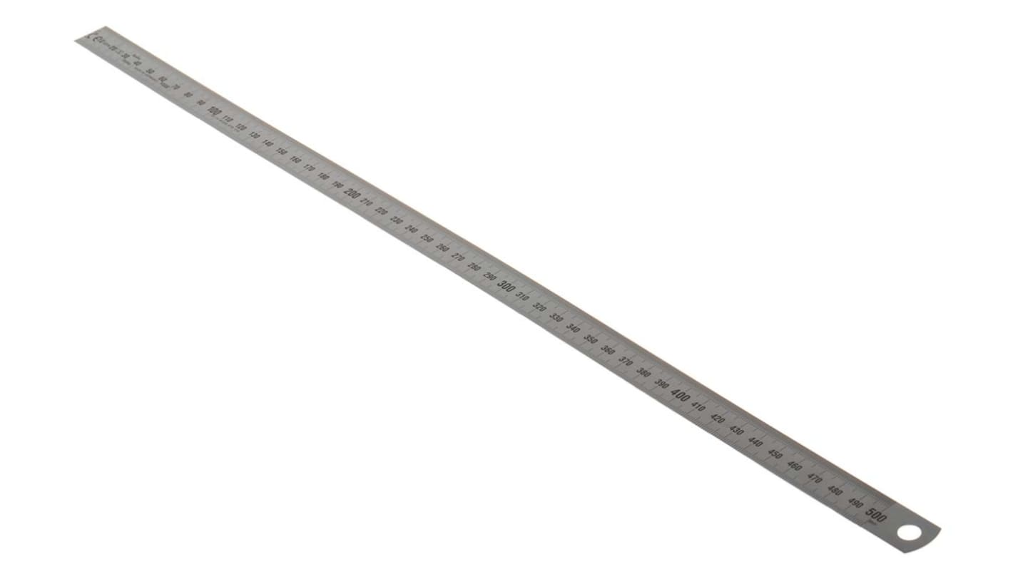 901 500MM | Kleffmann & Weese 500mm Stainless Steel Metric Ruler, With ...