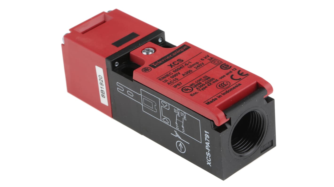 XCSPA791 | Telemecanique Sensors XCSPA Safety Interlock Switch, 2NC ...