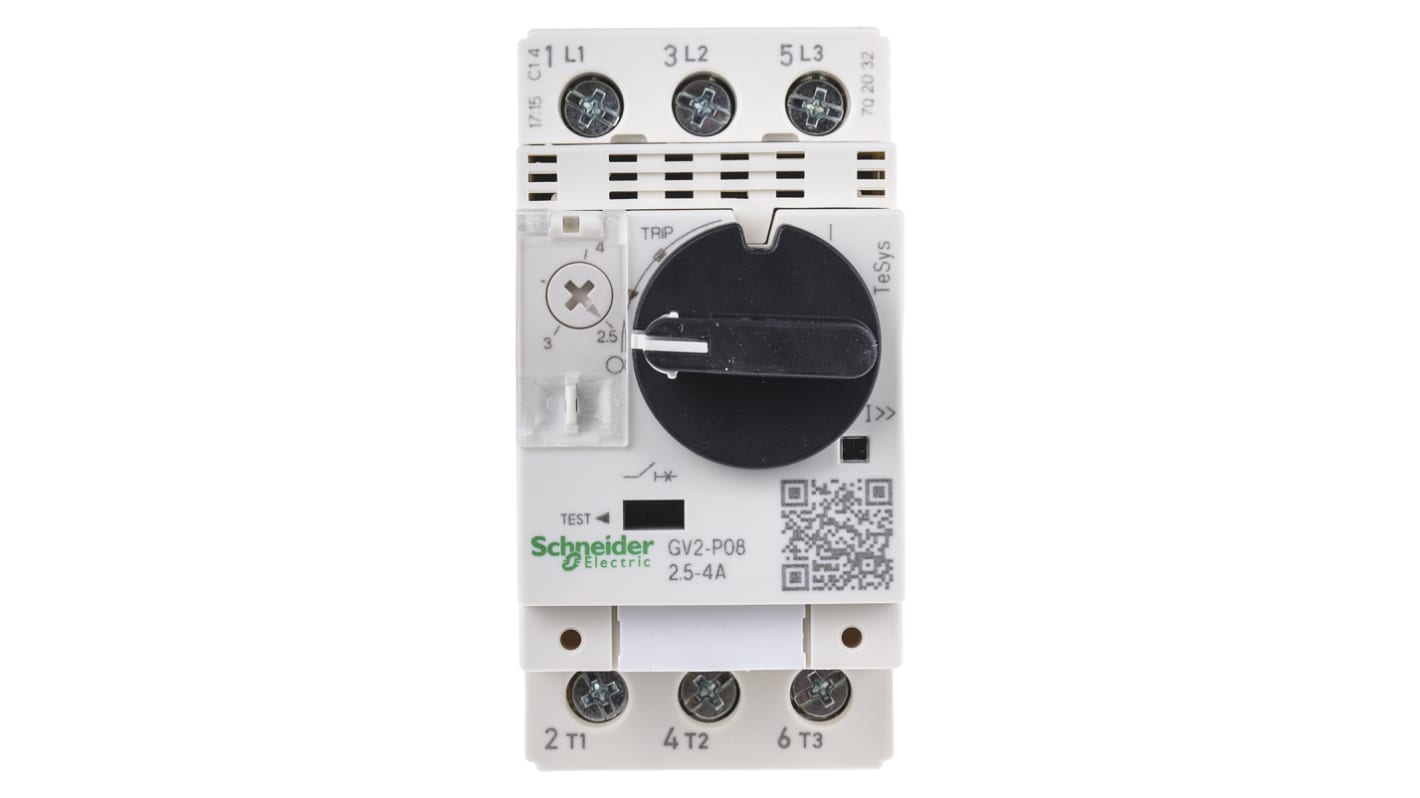 GV2P08 | Schneider Electric 2.5 → 4 A TeSys Motor Protection Circuit ...