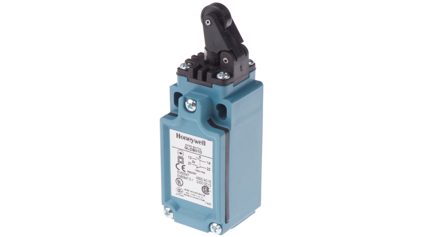GLDB01D | Honeywell GLD Series Roller Lever Limit Switch, NO/NC, IP66, SPDT 1NO/1NC ...