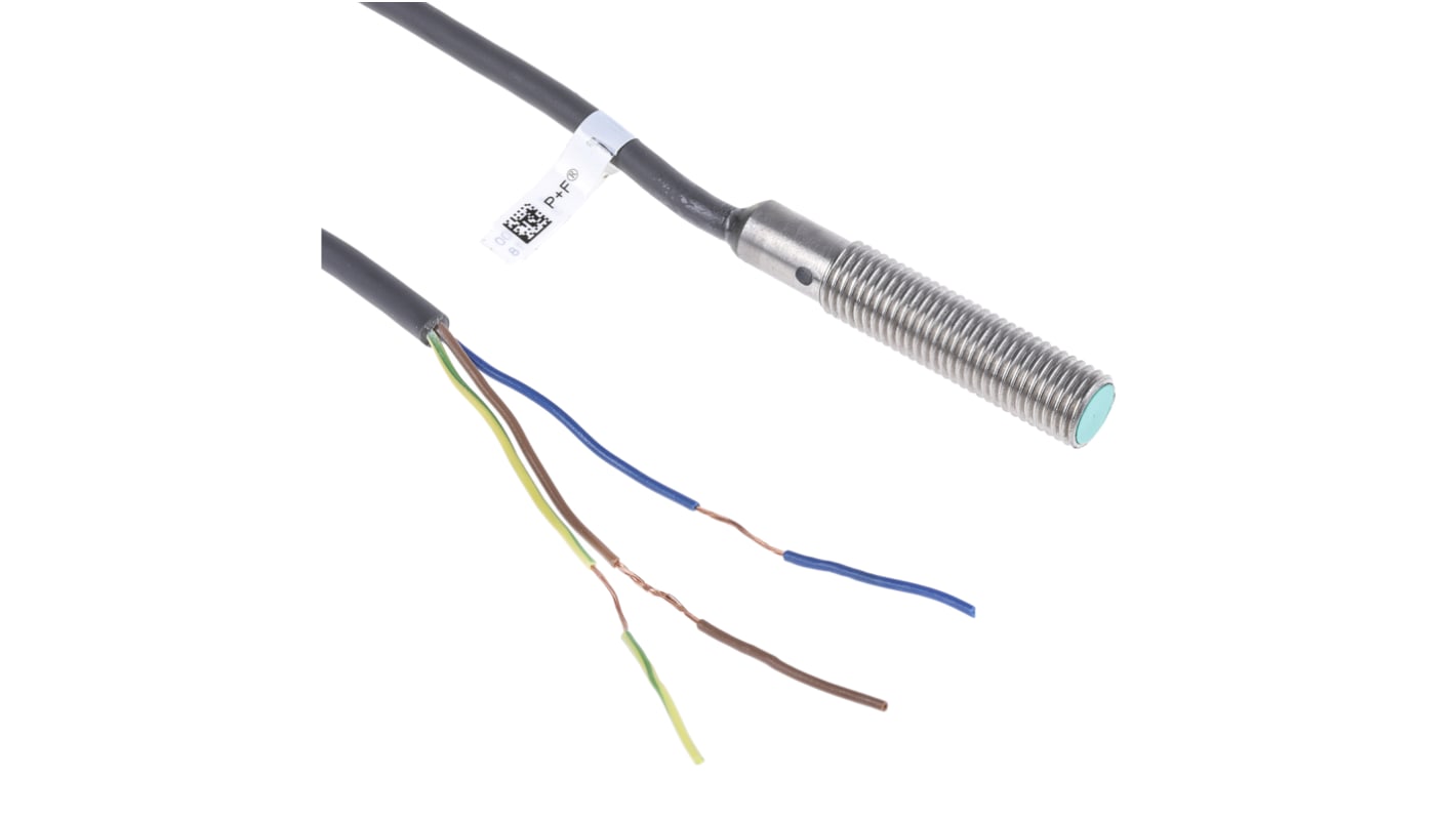NJ1,5-8GM40-WS | Pepperl + Fuchs Inductive Barrel-Style Proximity Sensor, M8 x 1, 1.5 mm ...